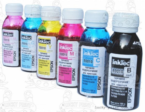 Купити Чорнила для Epson IT E0010 InkTec (6*100 мл) (6 кольору) за дешевою ціною в Києві ...